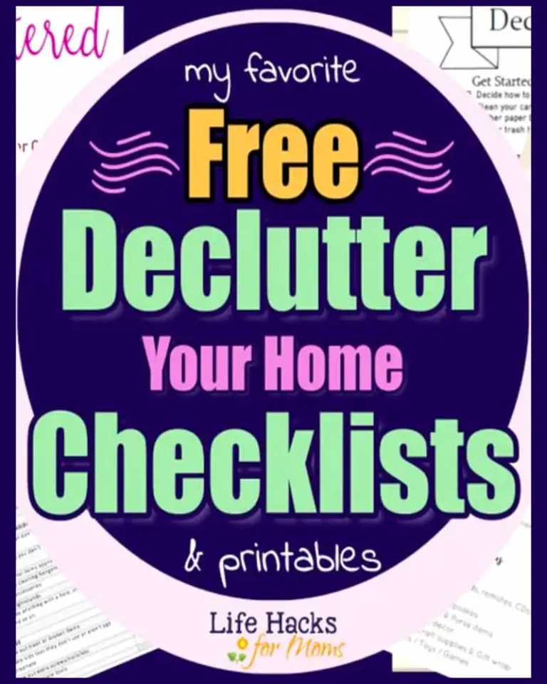 Declutter Your Home Checklists-Free PDFs and Printable Checklists