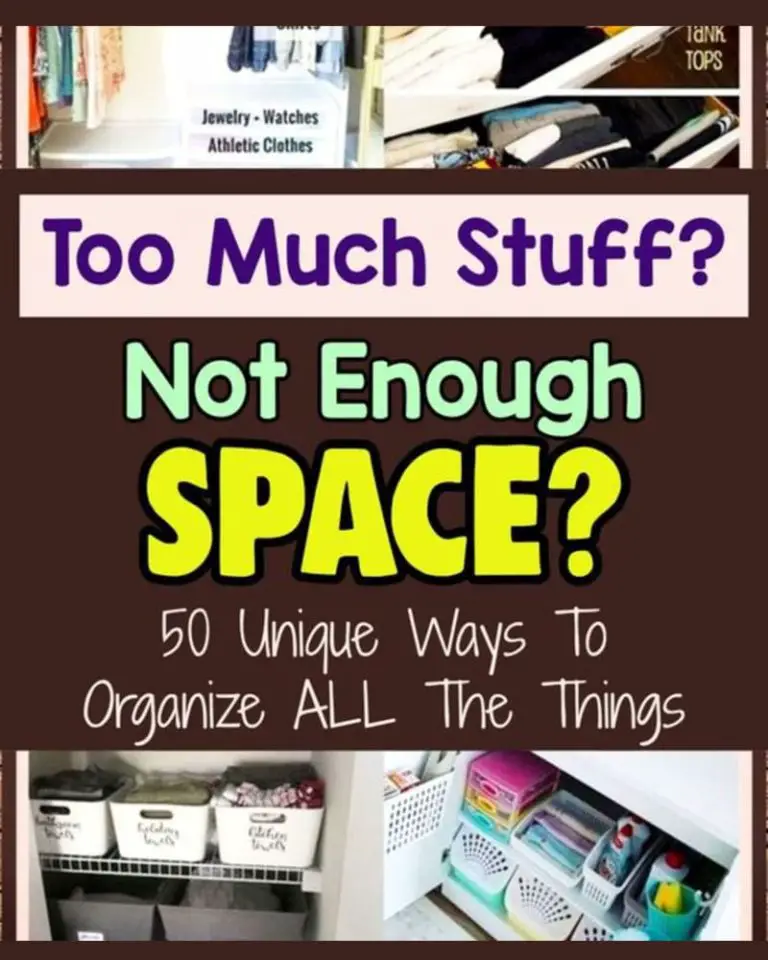 Small House Or Apartment? 50 Ways To Organize With NO Storage Space