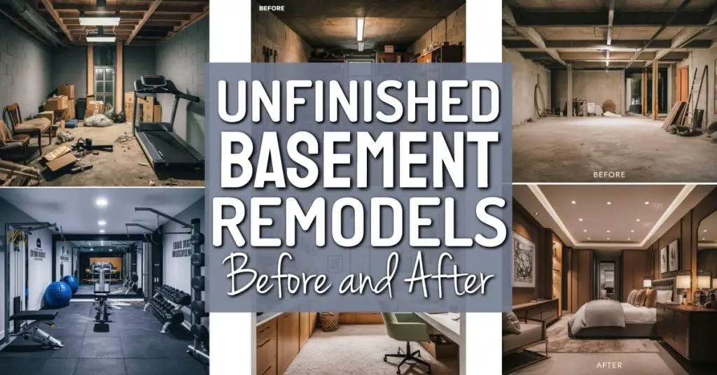 Unfinished Basement Remodels - Before and After Inspiration To Turn ...
