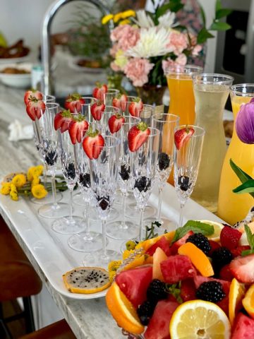 29 DIY Mimosa Bar Set Up Ideas For The Perfect Brunch, Shower or Party